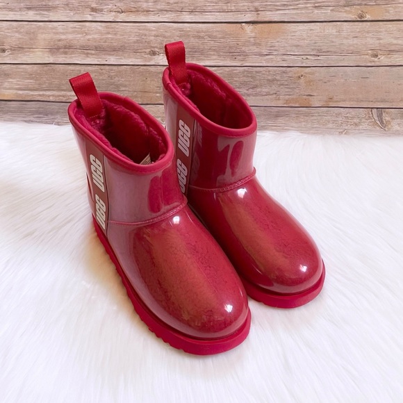 UGG | Shoes | Ugg Womens Classic Clear Mini Waterproof Boots In Ribbon ...